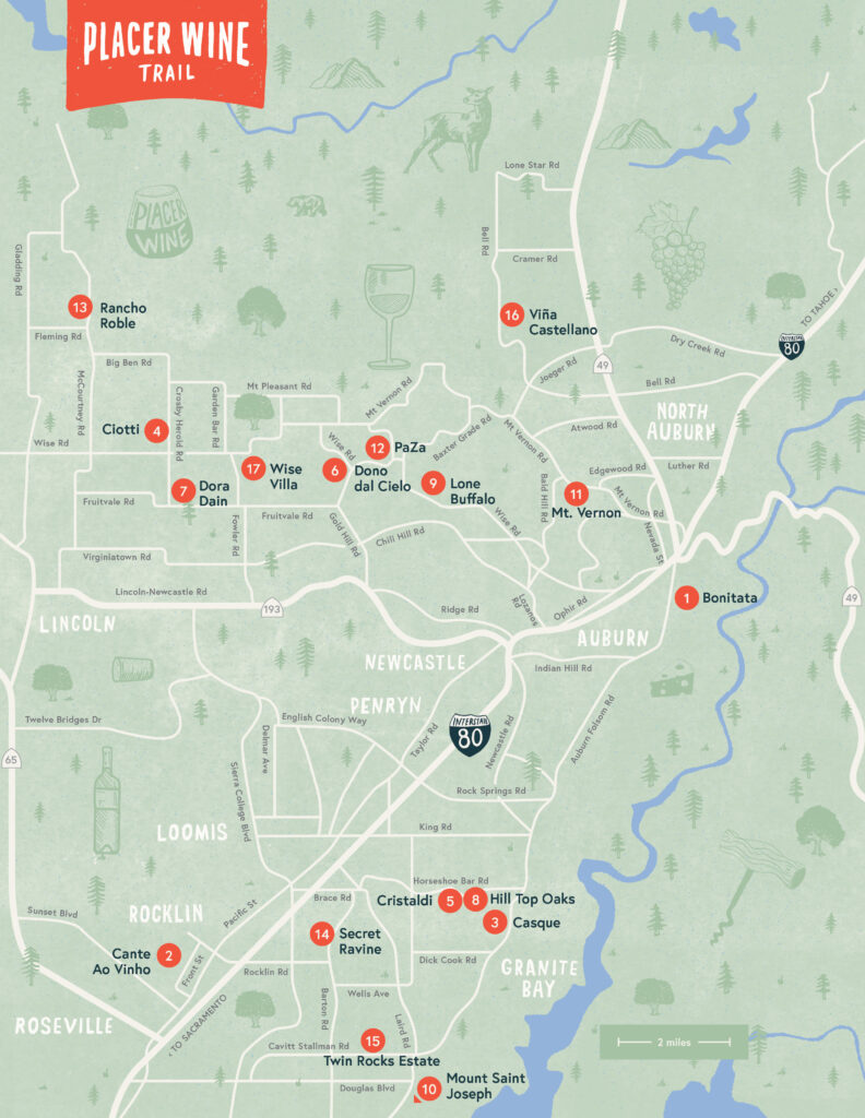 Placer Wine Trail - Trail Map - Placer Wine Trail